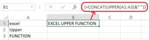 How to Use Excel UPPER Function - Excel Guruji