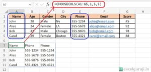 Mastering Excel CHOOSECOLS Function: Custom Data Extraction and Analysis - Excel Guruji
