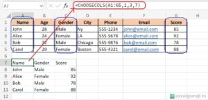 Mastering Excel CHOOSECOLS Function: Custom Data Extraction and Analysis - Excel Guruji