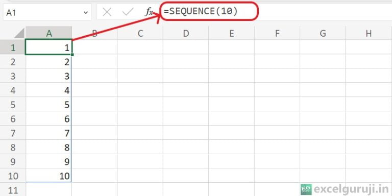 7 Essential Excel SEQUENCE Function Tips for Efficient Data Management - Excel Guruji
