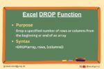 Excel DROP Function: A Comprehensive Guide to Unlocking Excel's ...