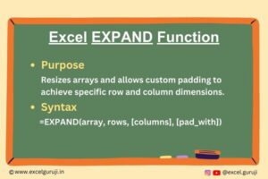 Mastering Excel EXPAND Function: Resizing and Padding Arrays with Precision - Excel Guruji