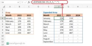 Mastering Excel EXPAND Function: Resizing and Padding Arrays with Precision - Excel Guruji