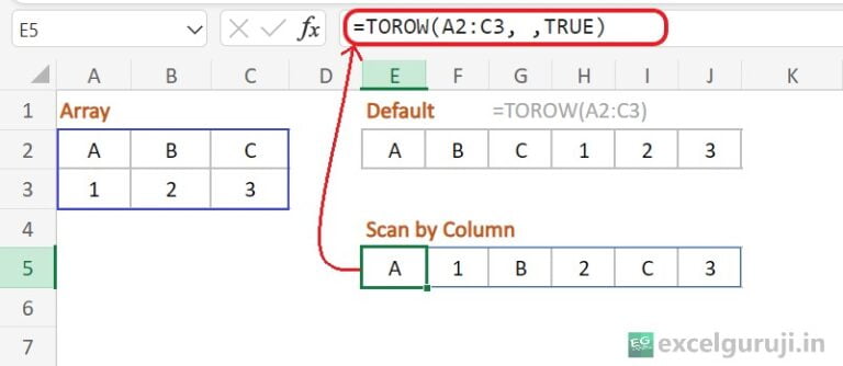 Mastering Data Transformation: A Guide to Excel TOROW Function for Effortless Row Arrangement ...