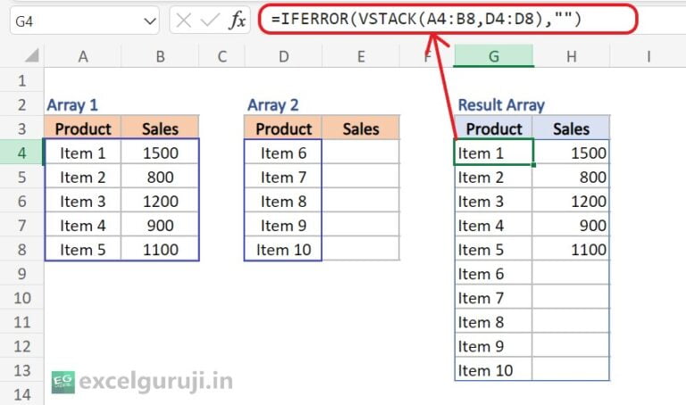 Excel Mastery: Excel VSTACK Function for Vertical Data Bliss! - Excel ...