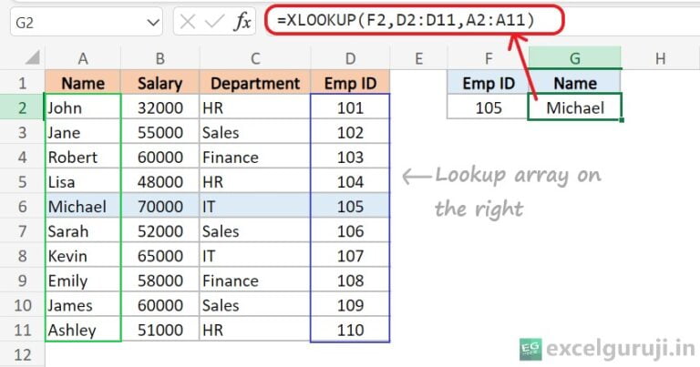 Data Brilliance with Excel XLOOKUP Function: Your Ultimate Guide! - Excel Guruji