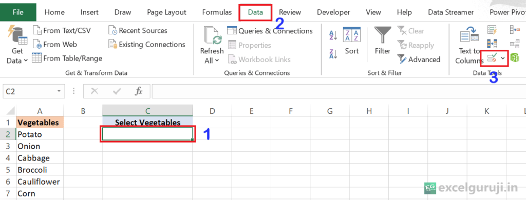 How to Create a Drop Down List in Excel - Excel Guruji